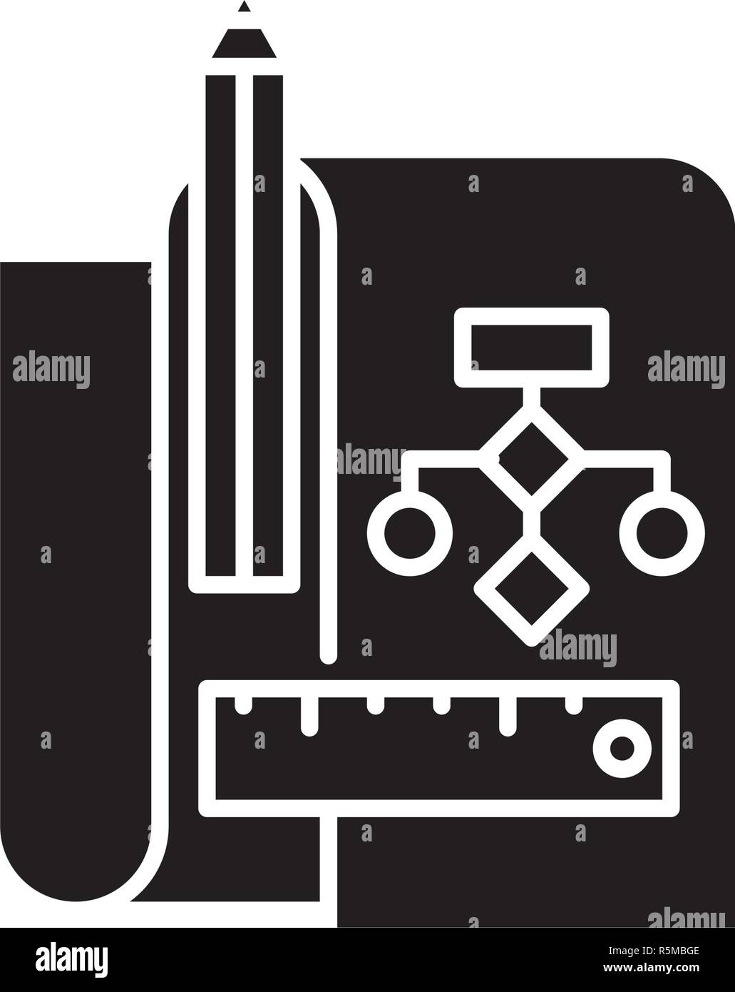 Refactoring black icon, vector sign on isolated background. Refactoring concept symbol ...