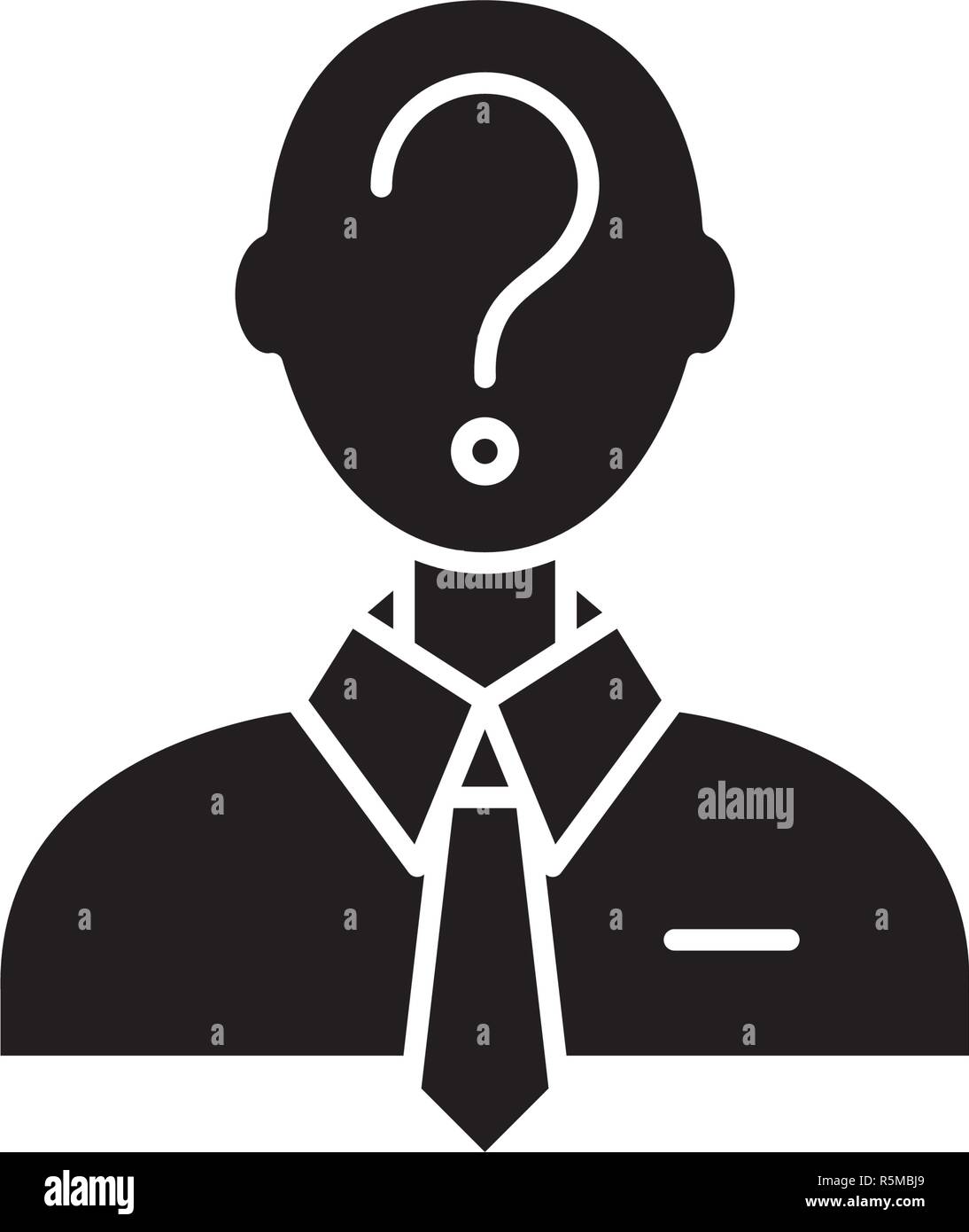 Formulation of the problem black icon, vector sign on isolated ...