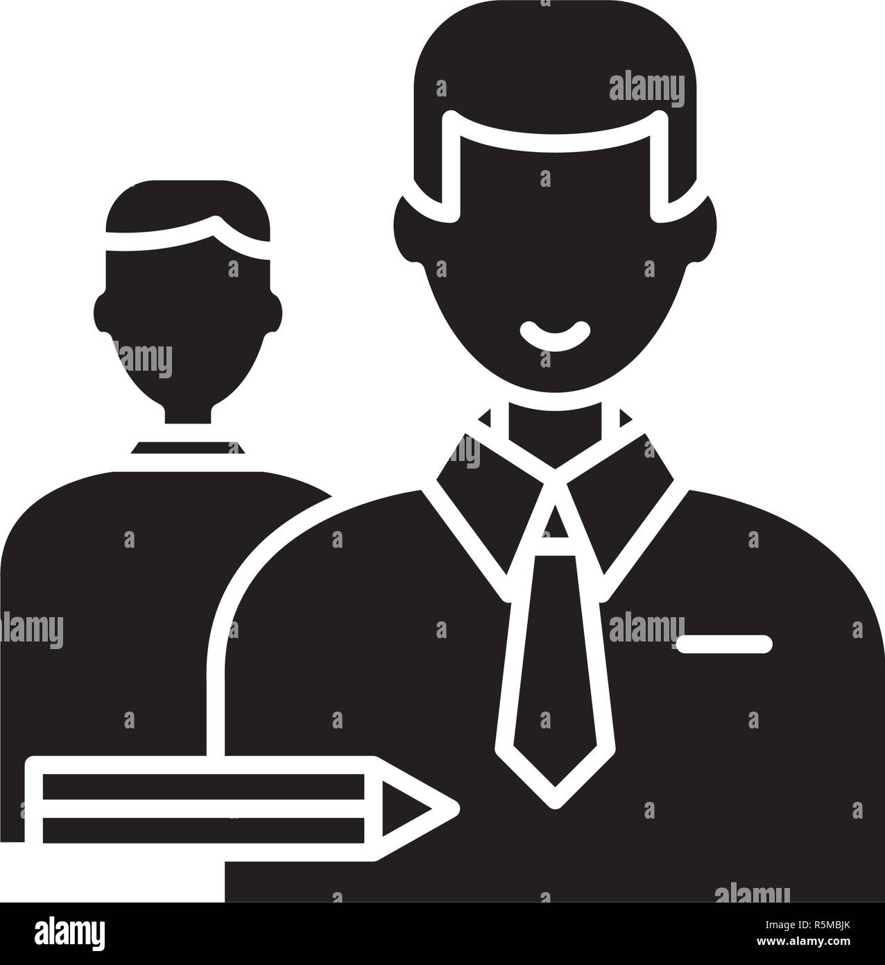 Classroom black icon, vector sign on isolated background. Classroom ...