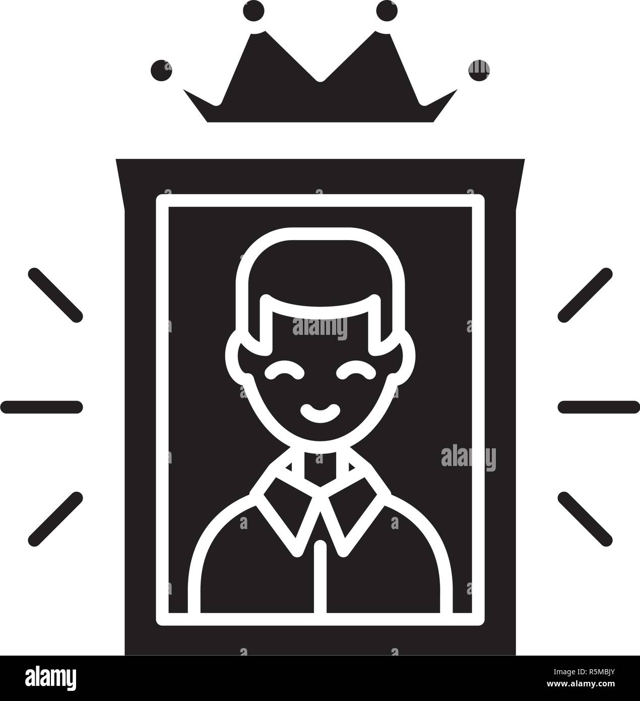 Excellent black icon, vector sign on isolated background. Excellent ...