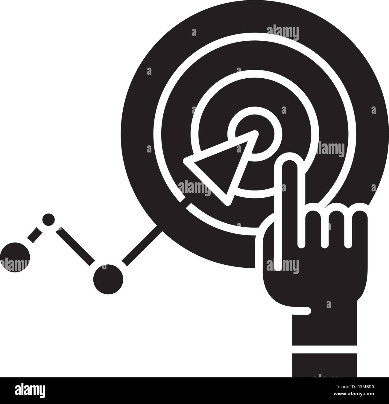 Key goal black icon, vector sign on isolated background. Key goal ...