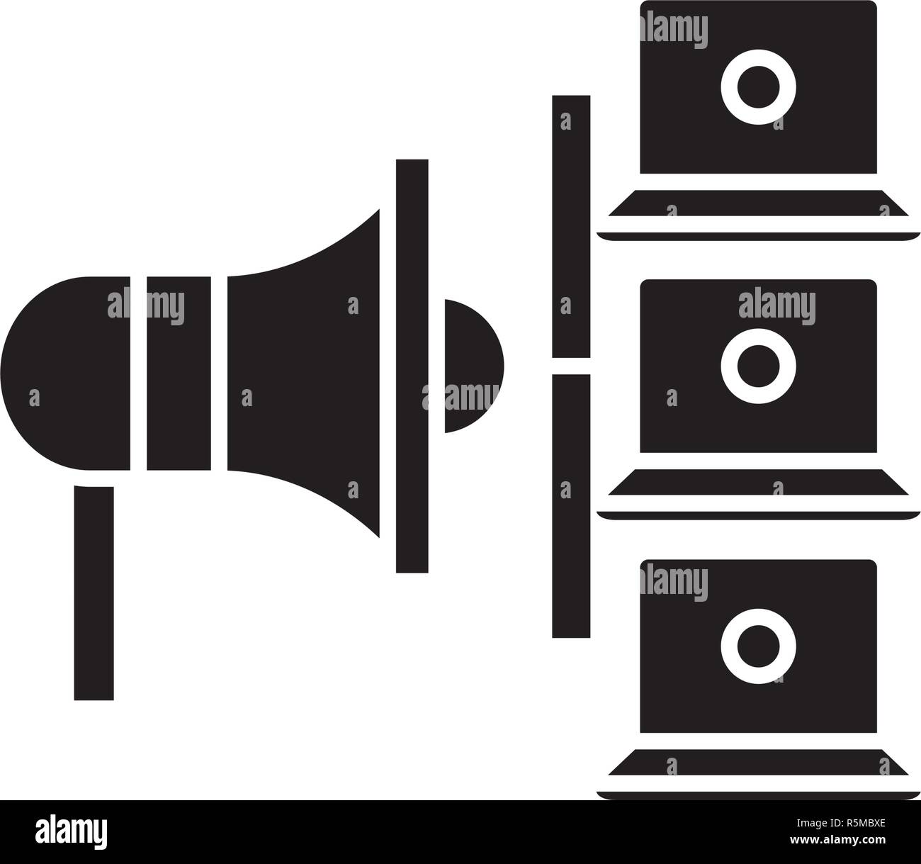 Viral effect black icon, vector sign on isolated background. Viral ...