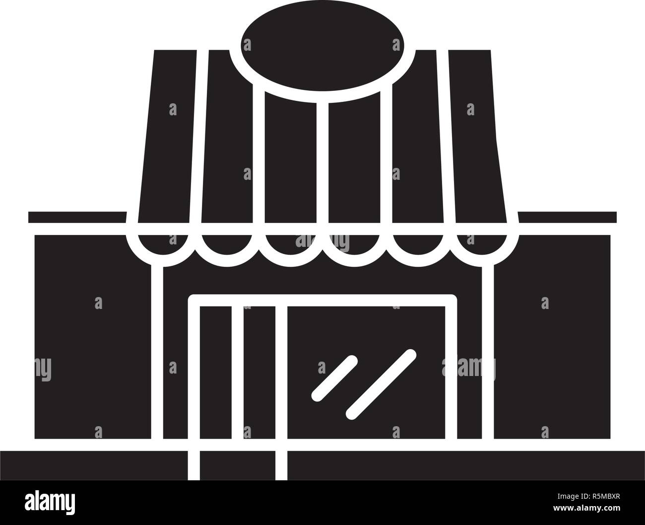 Retail black icon, vector sign on isolated background. Retail concept ...