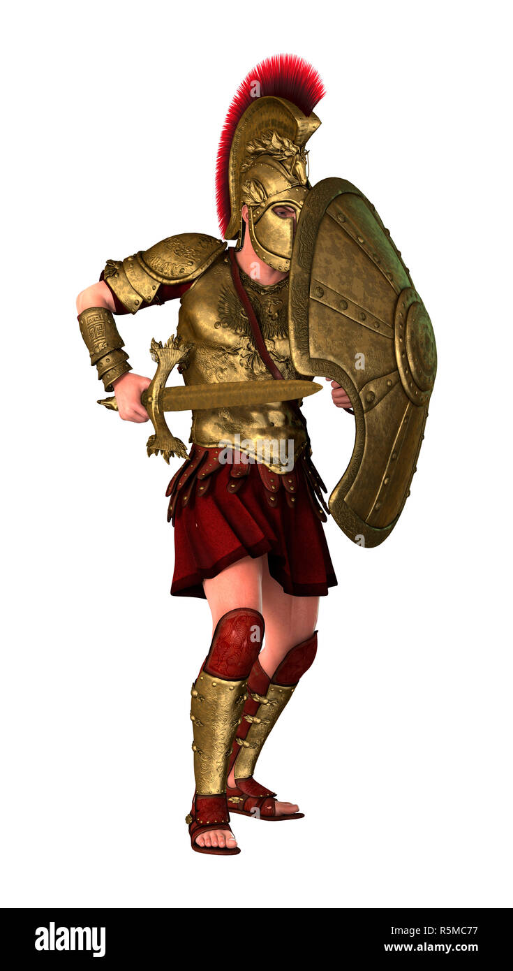 3d rendering ancient greek soldier hi-res stock photography and images ...
