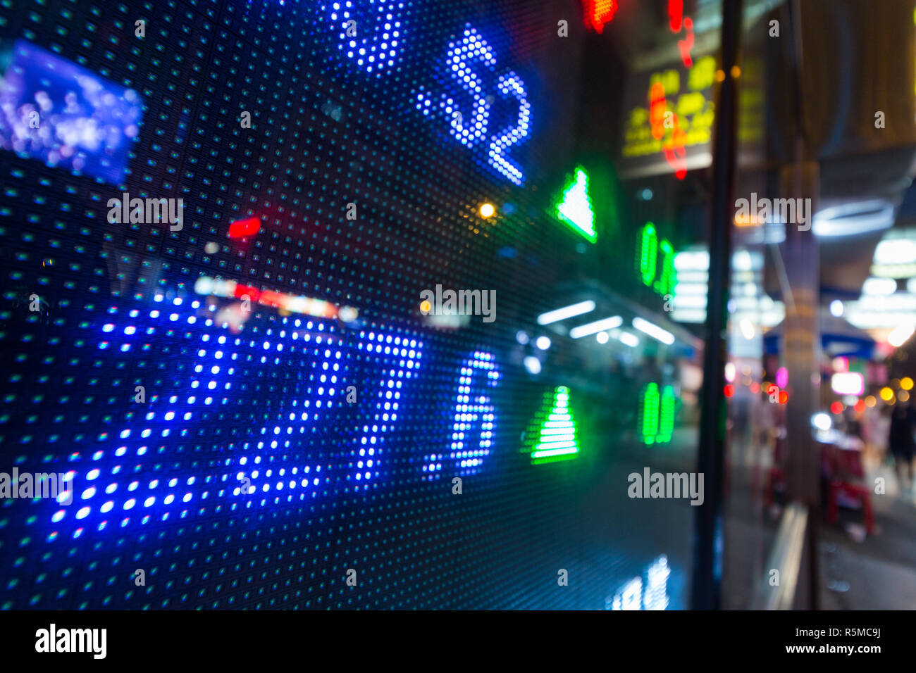 Stock market price display abstract Stock Photo - Alamy
