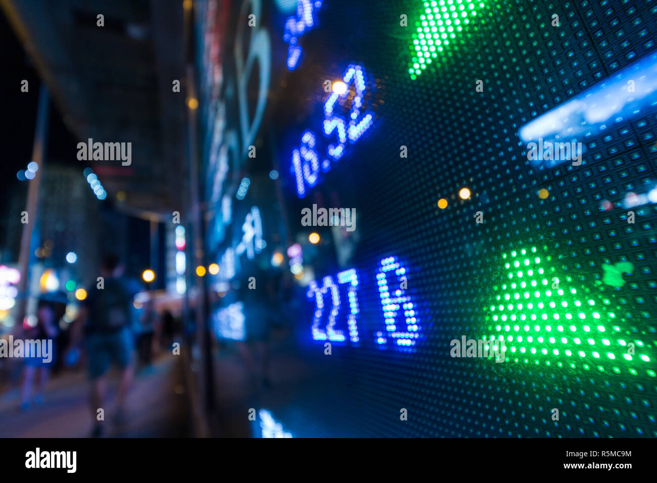 Stock market display board Stock Photo - Alamy