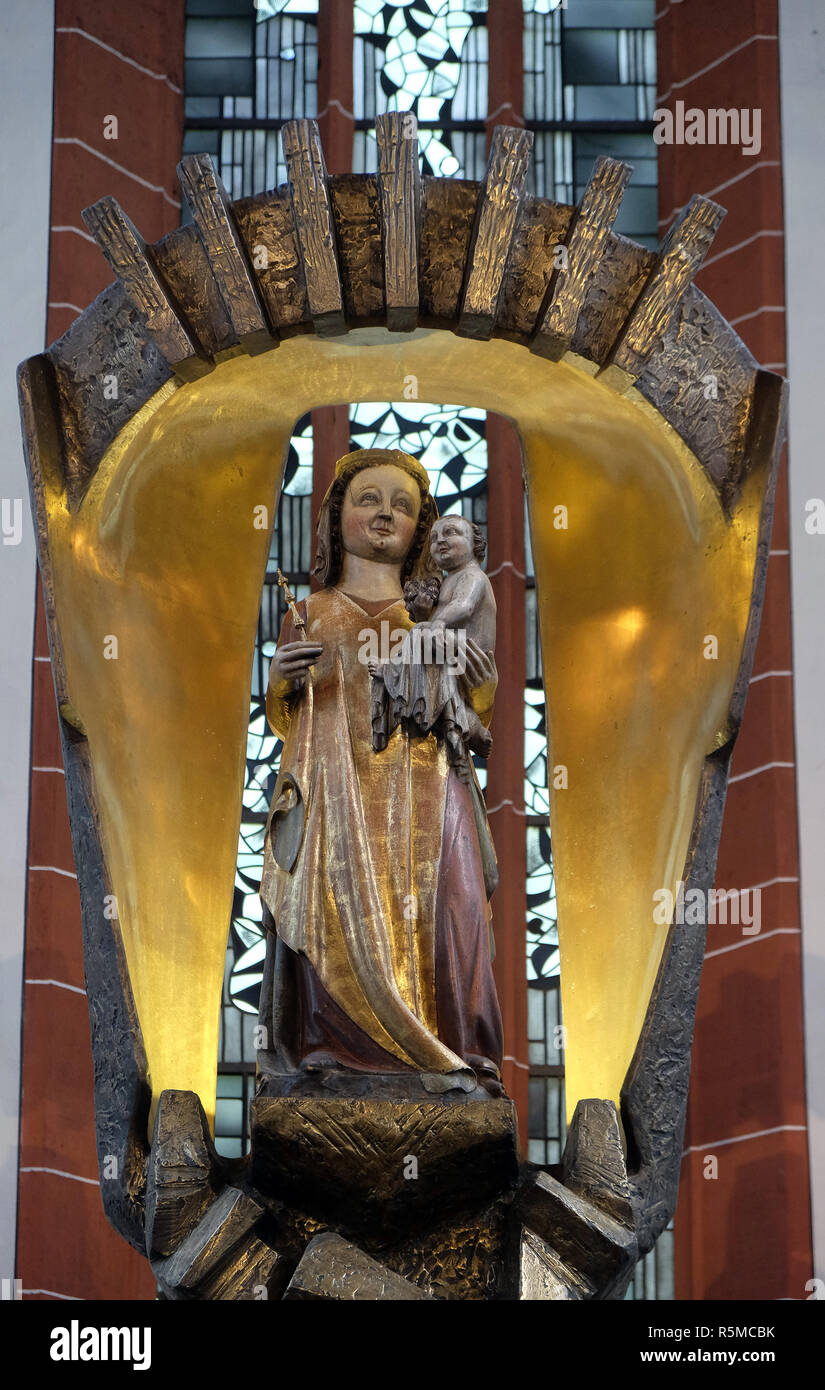 Virgin Mary with baby Jesus statue in Maria im Grunen Tal pilgrimage ...