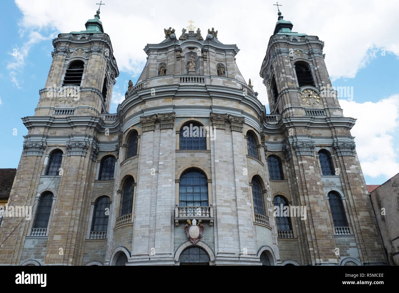 Basilica of St. Martin and Oswald in Weingarten, Germany Stock Photo ...