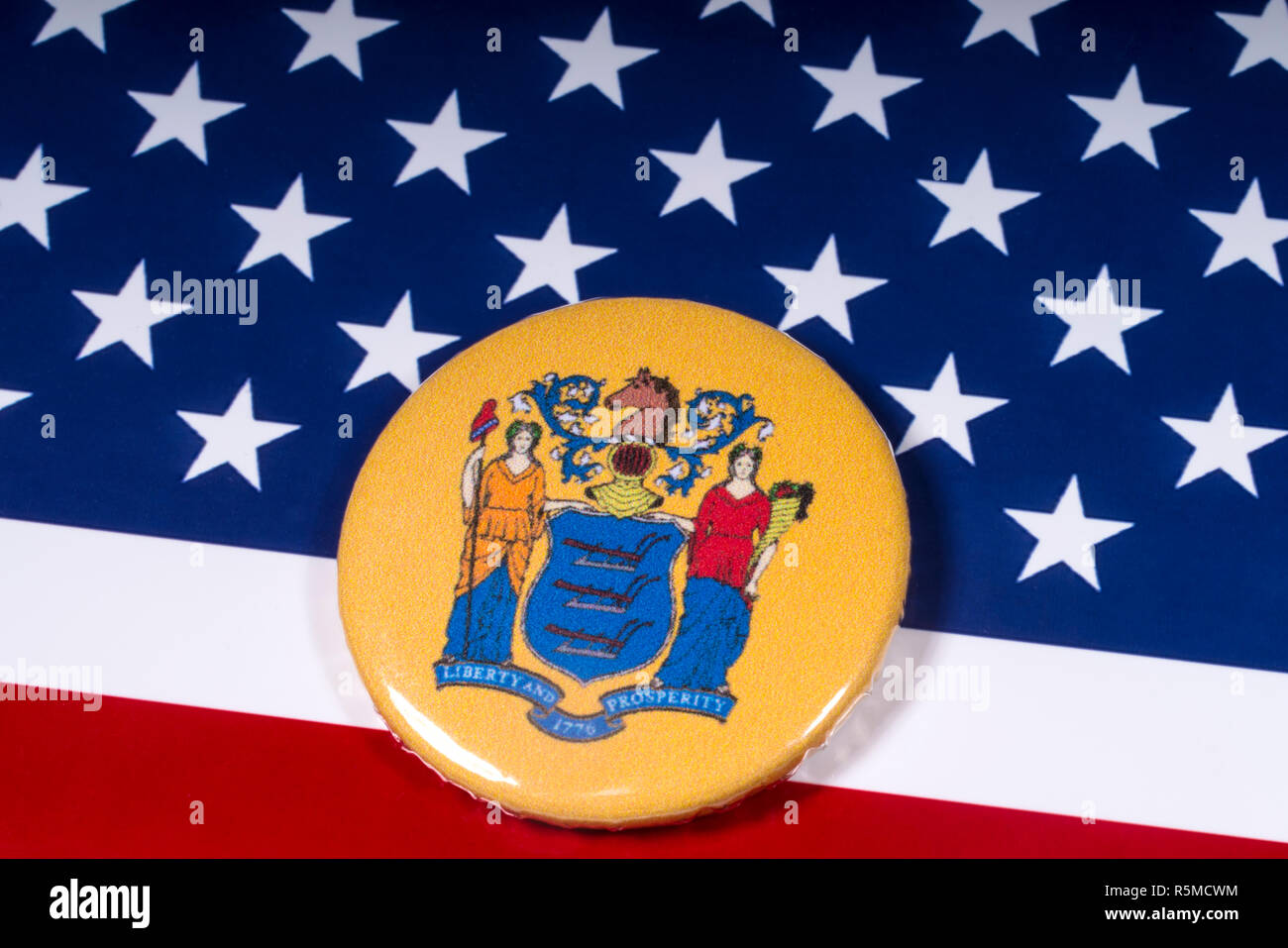 London, UK - November 15th 2018: The coat of arms of the State of New ...