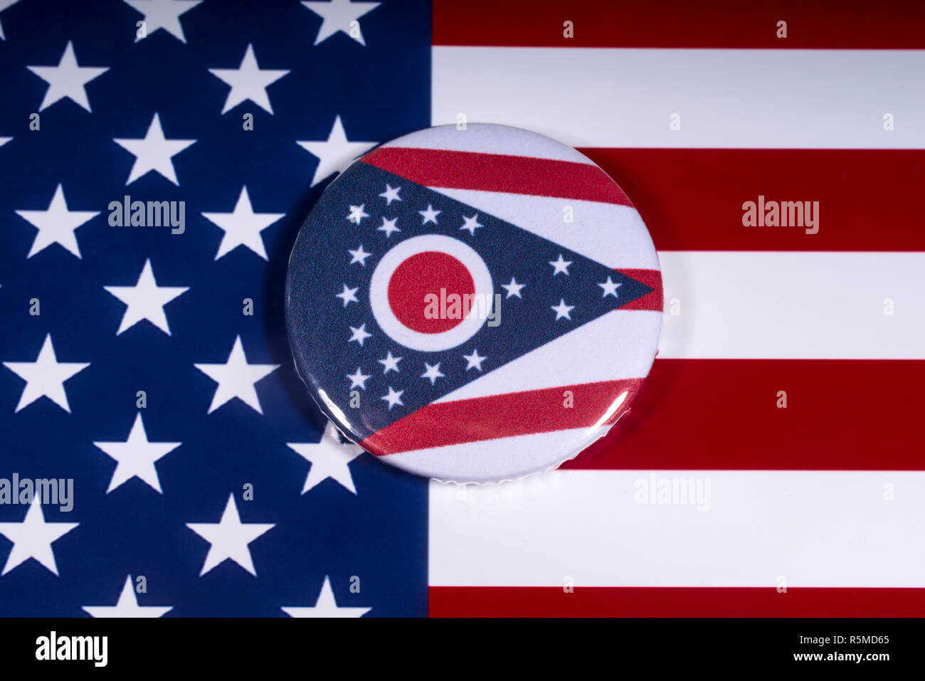 London, UK - November 15th 2018: The symbol of the State of Ohio ...