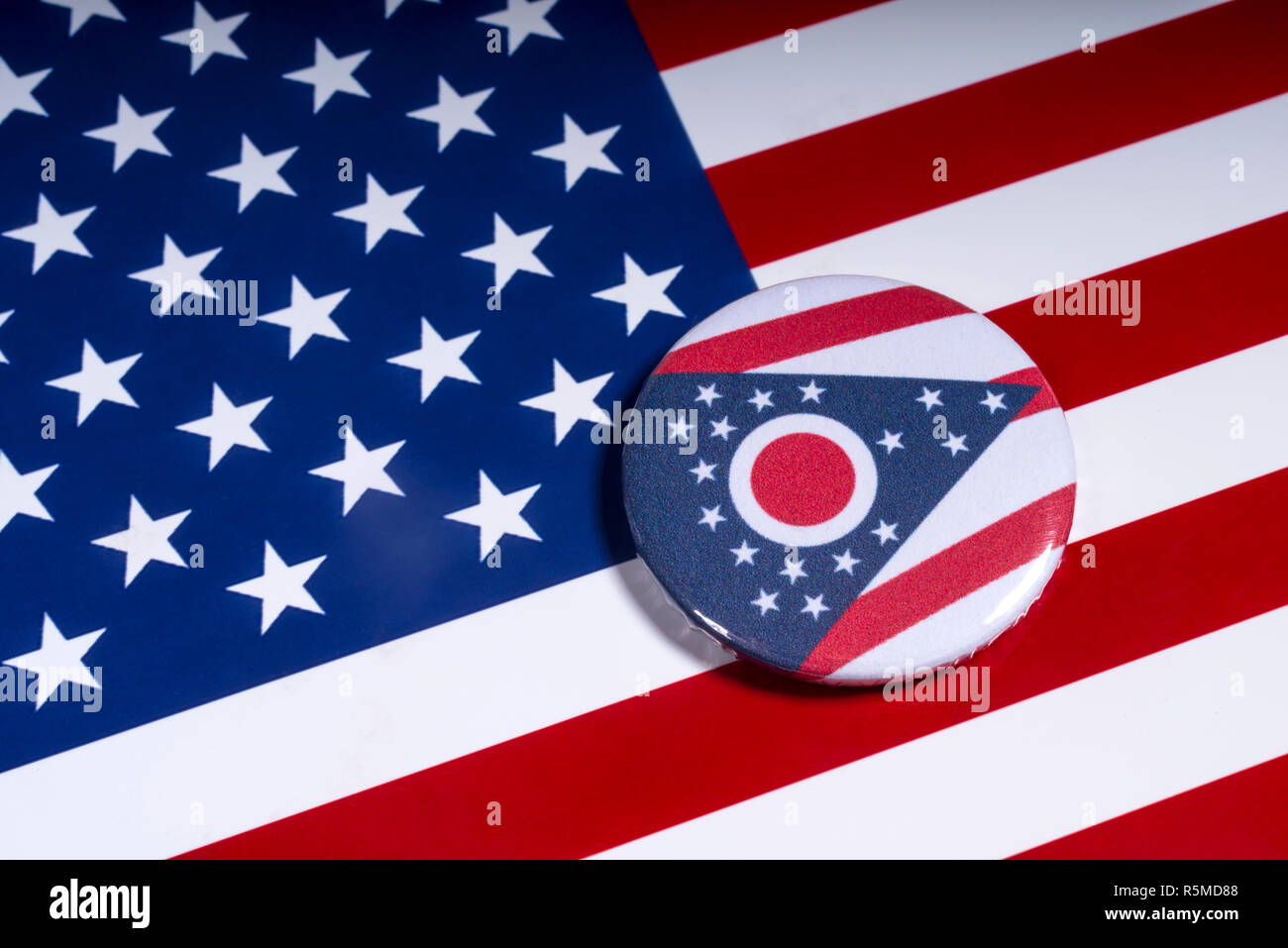 London, UK - November 15th 2018: The symbol of the State of Ohio ...