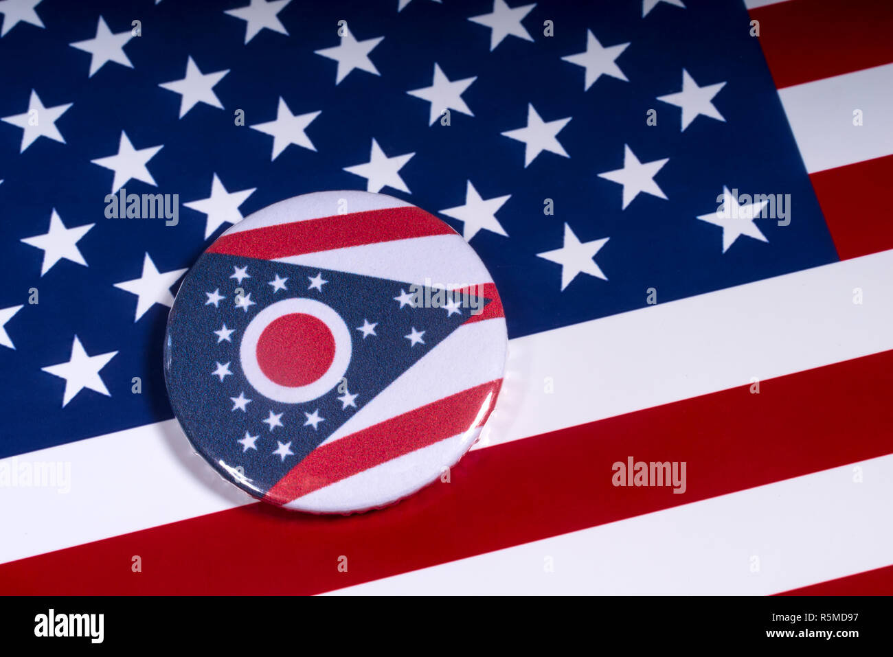 London, UK - November 15th 2018: The symbol of the State of Ohio ...