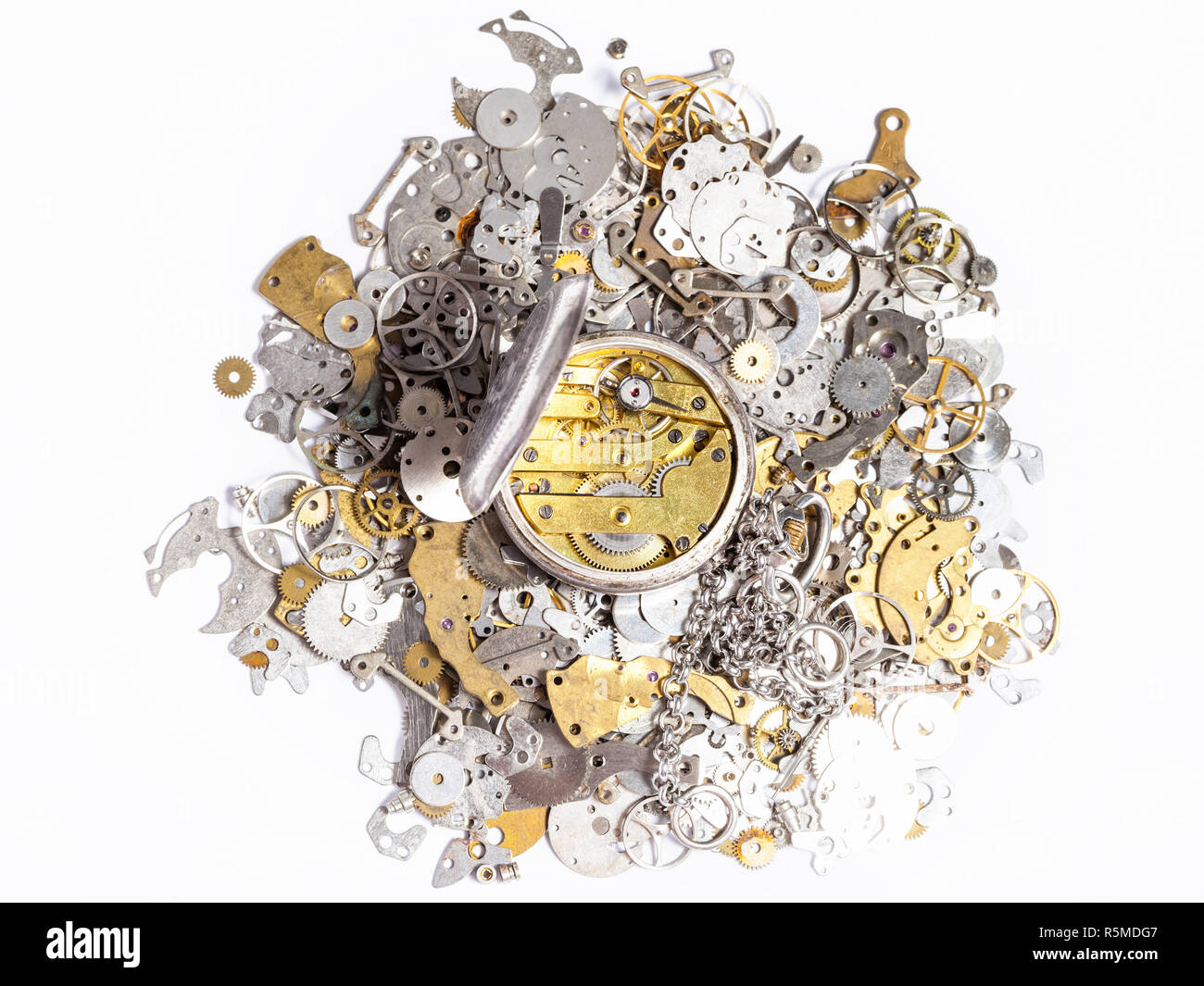 Pocket watch movement Cut Out Stock Images & Pictures - Alamy