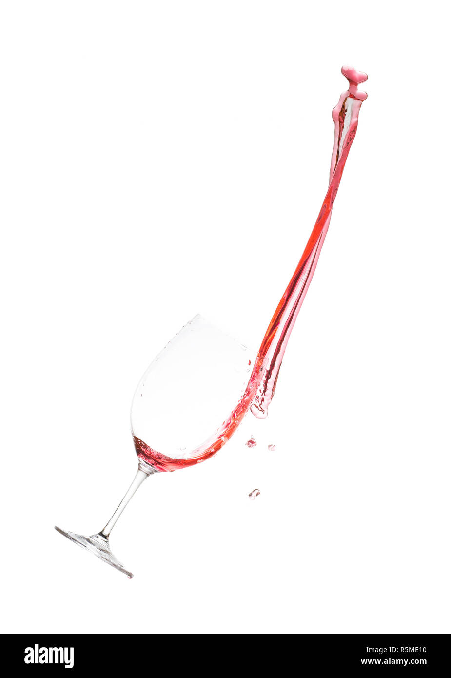red wine splashed from a wine glass in the air Stock Photo - Alamy