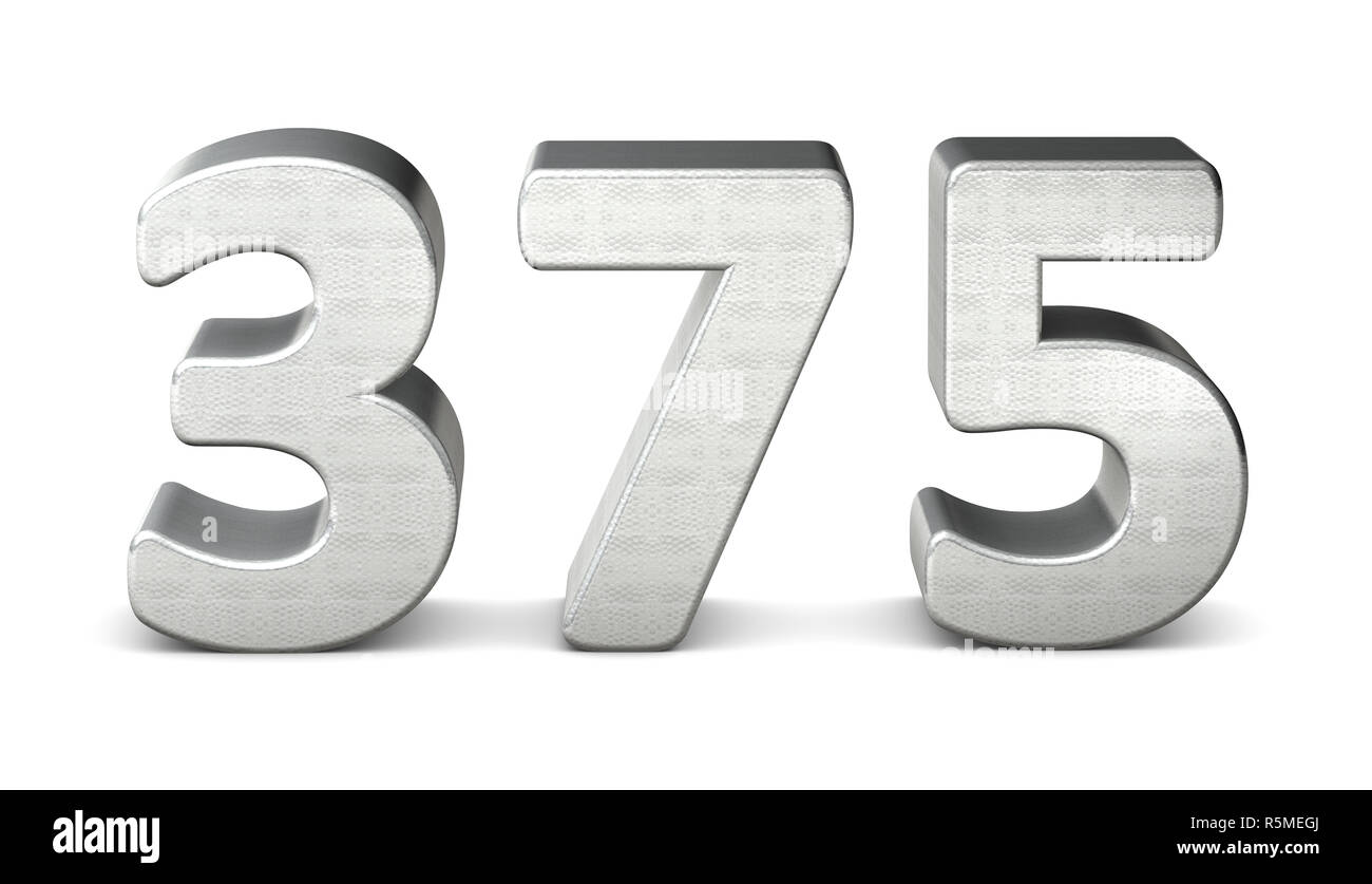 3d number 375 hi-res stock photography and images - Alamy