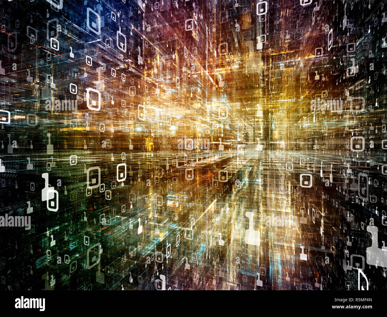 Lights of Digital World Stock Photo - Alamy