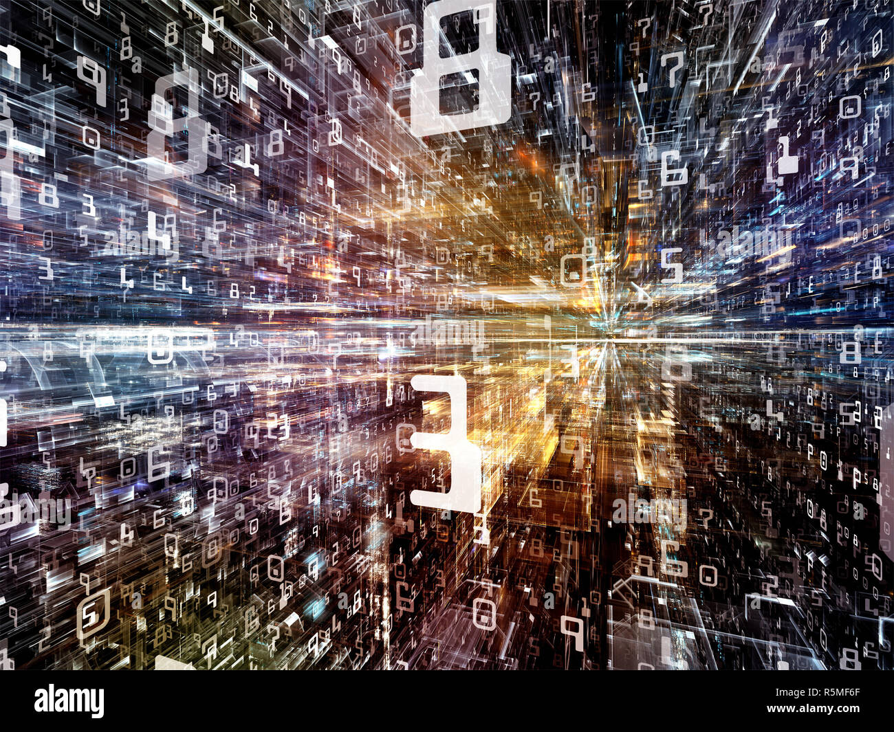 Lights of Digital World Stock Photo - Alamy