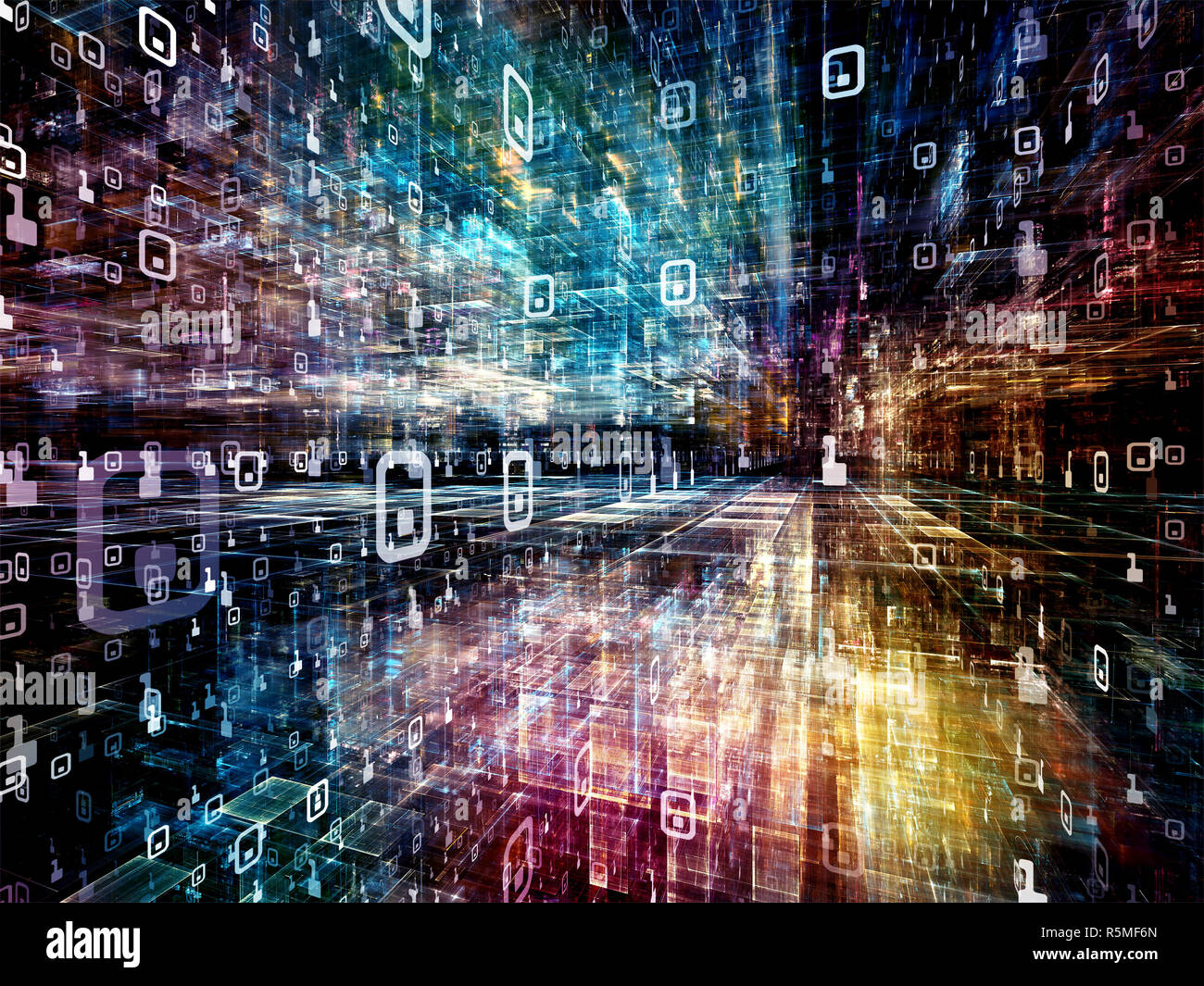 Perspectives of Digital World Stock Photo - Alamy