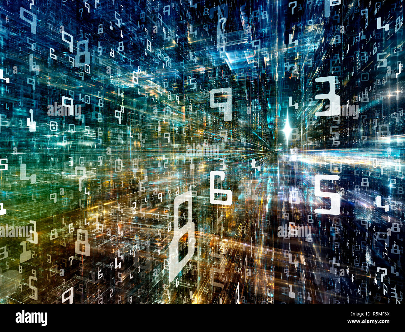 Lights of Digital World Stock Photo - Alamy