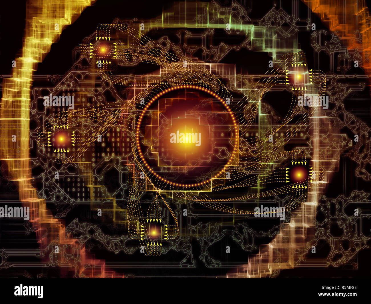 Inner Life of Technology Links Stock Photo - Alamy