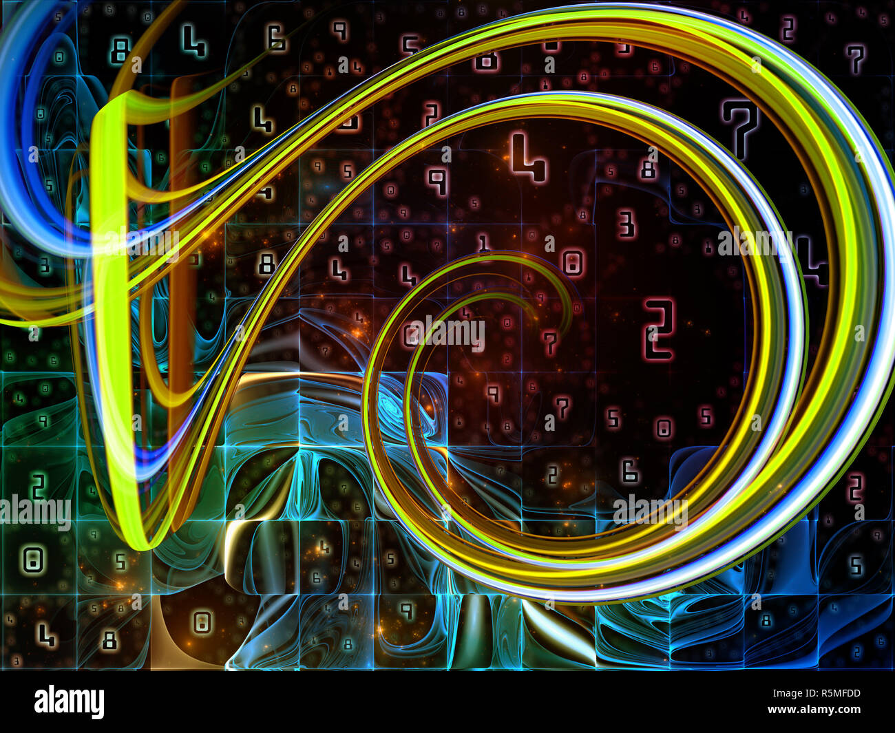 Virtual Life of Digital World Stock Photo - Alamy