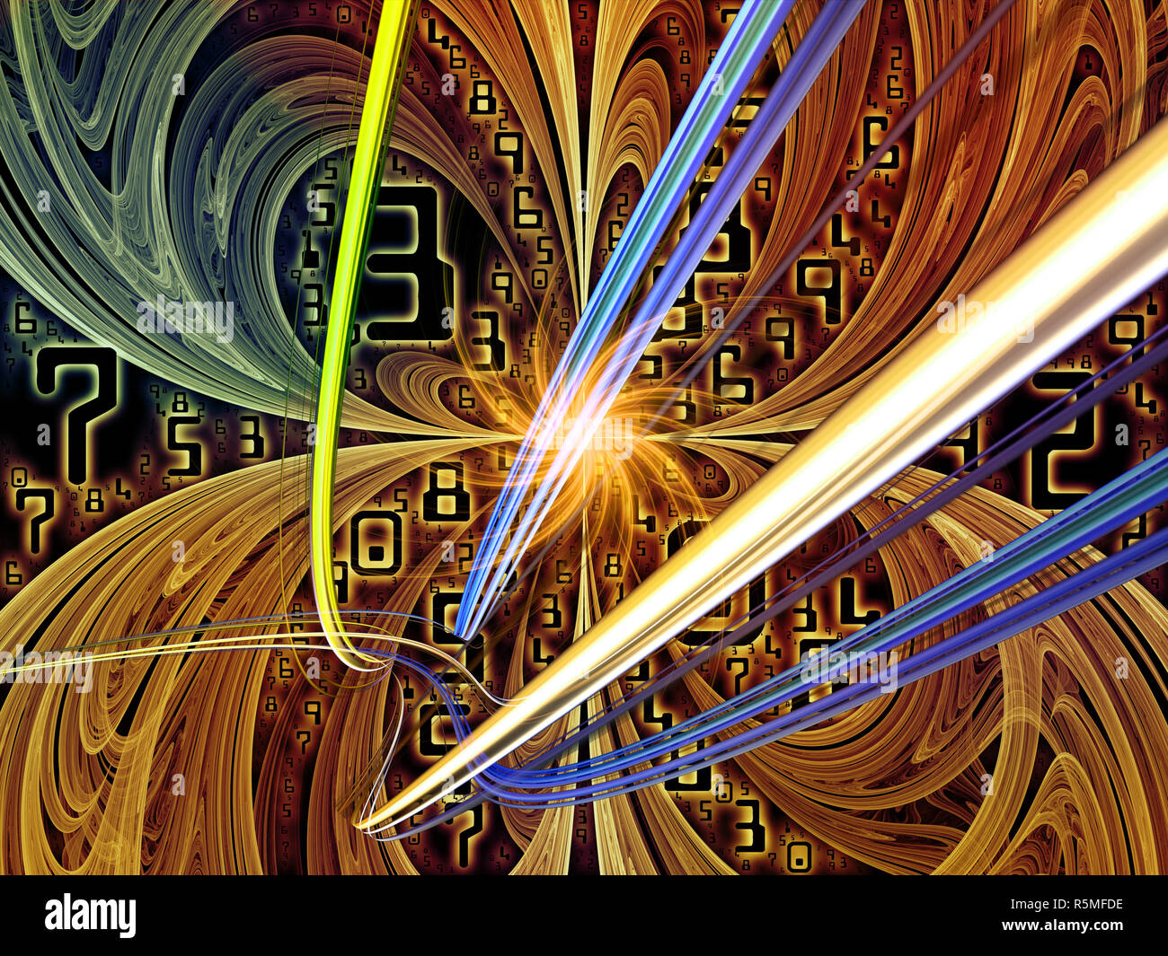Virtual Life of Digital World Stock Photo - Alamy