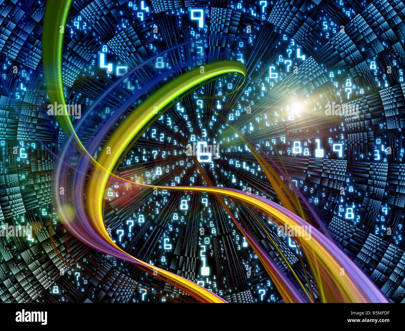 Virtual Life of Digital World Stock Photo - Alamy