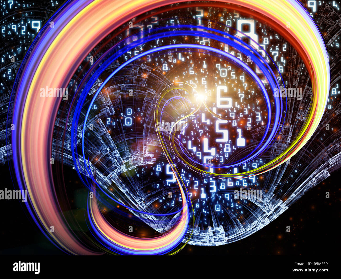 Processing Digital World Stock Photo - Alamy