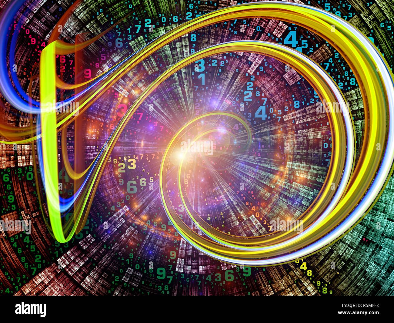 Processing Digital World Stock Photo - Alamy