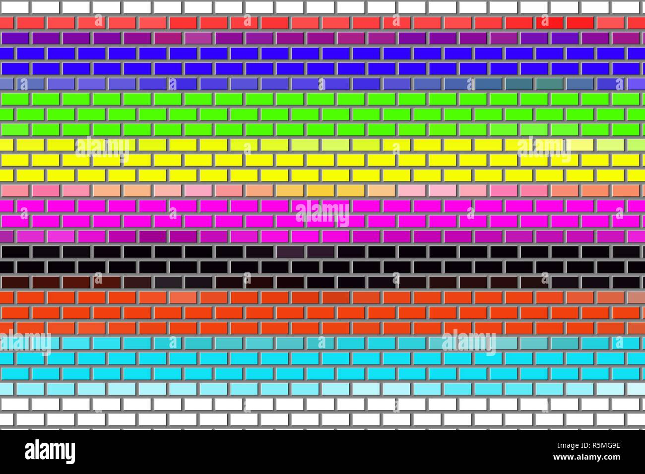 Brick wall pattern Stock Photo - Alamy