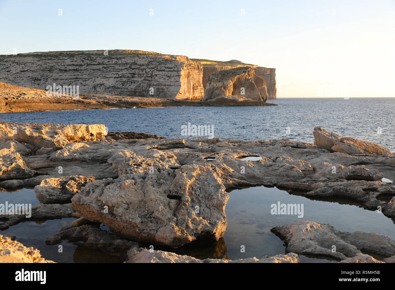 Maltese coastline and Mediterranean sea Stock Photo - Alamy
