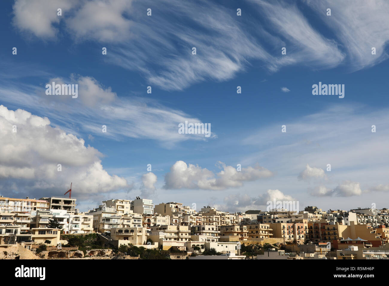 Residential area in Malta Stock Photo - Alamy