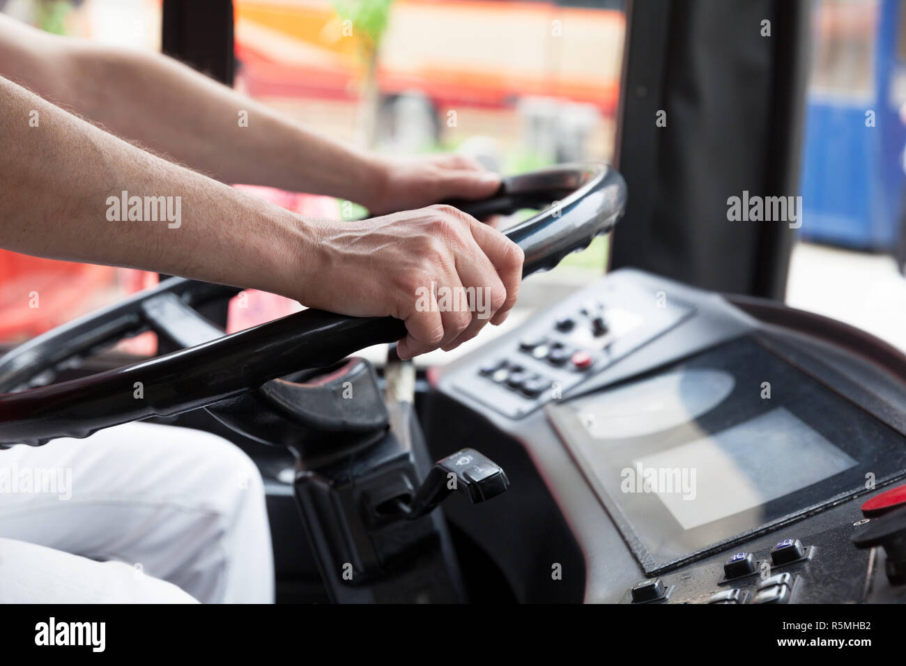 Bus or coach driver Stock Photo - Alamy