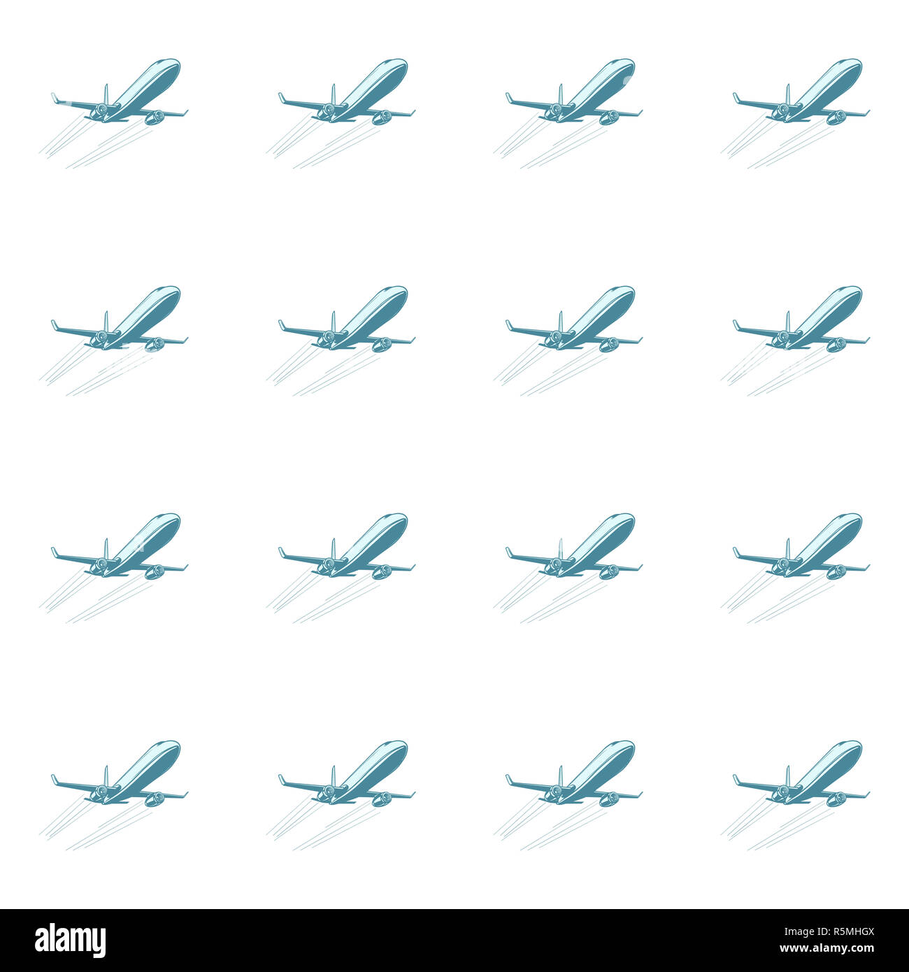 Aircraft aviation airplane air transport seamless pattern isolat Stock ...