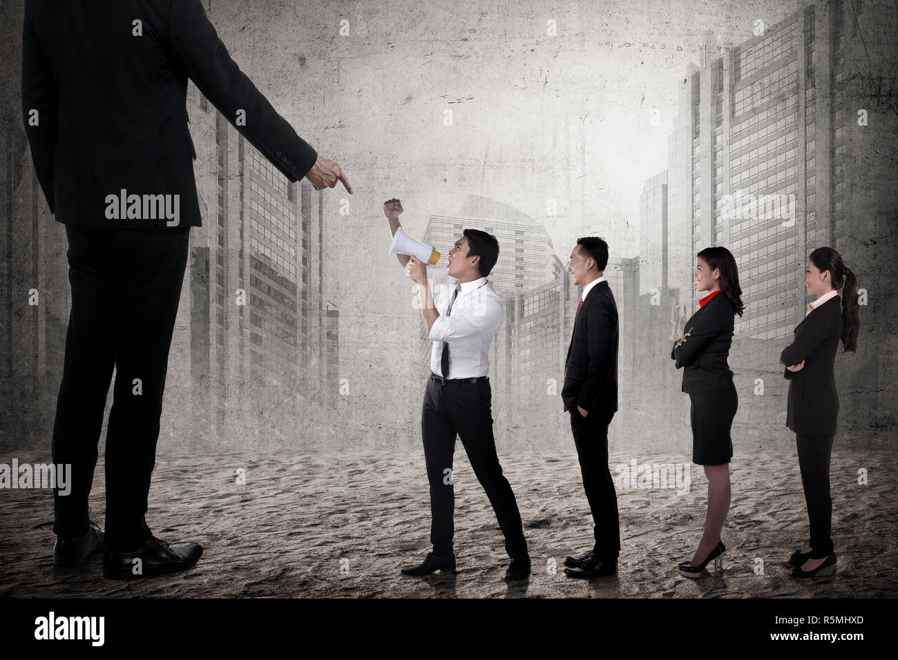 Angry female yelling protest hi-res stock photography and images - Alamy