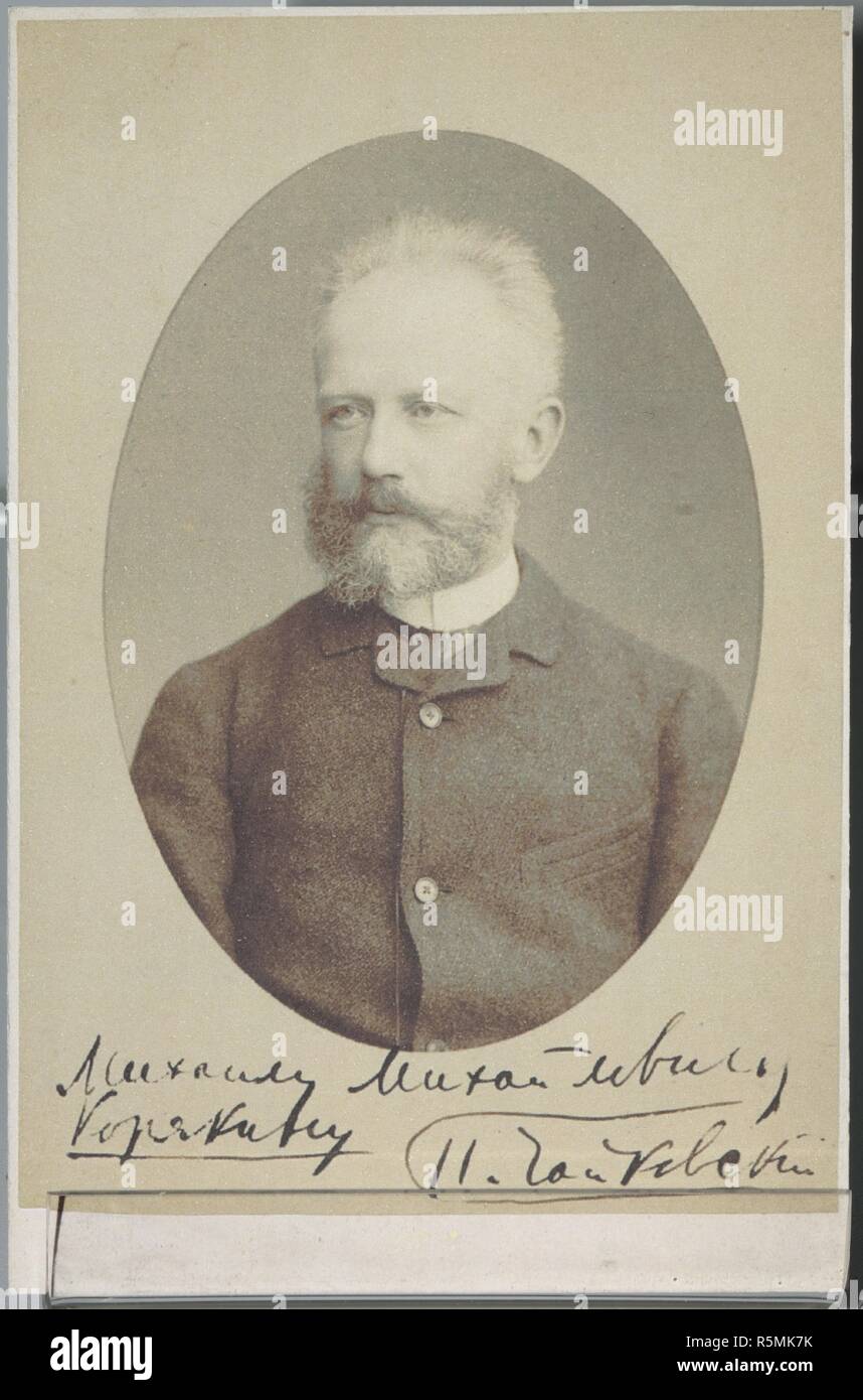 Portrait of the composer Pyotr Ilyich Tchaikovsky (1840-1893). Museum ...