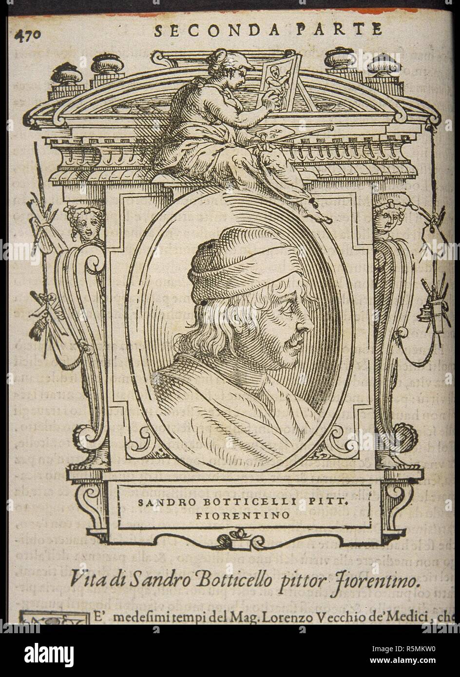 Sandro Botticelli. From: Giorgio Vasari, The Lives of the Most ...