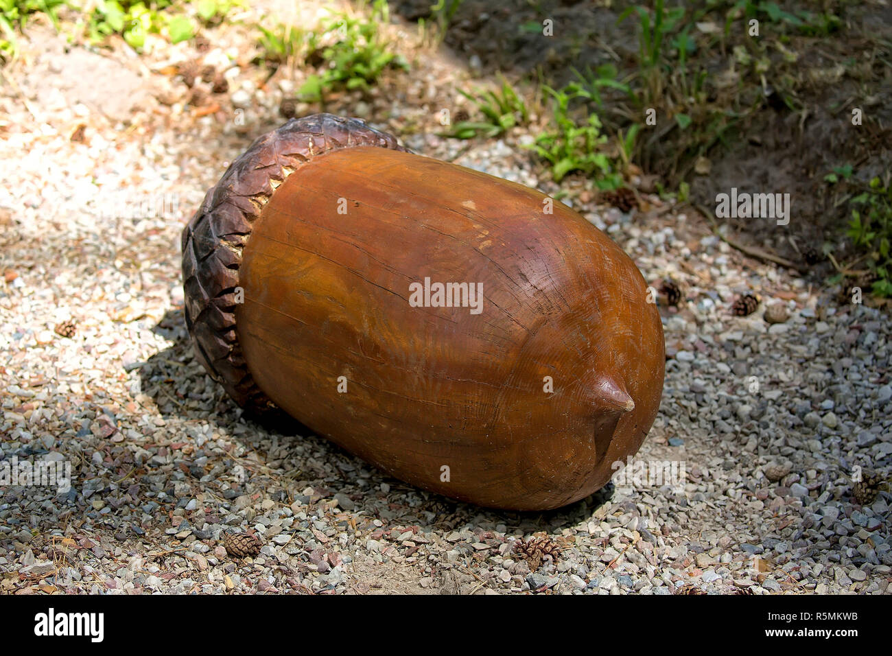 Big wooden Acorn Stock Photo - Alamy