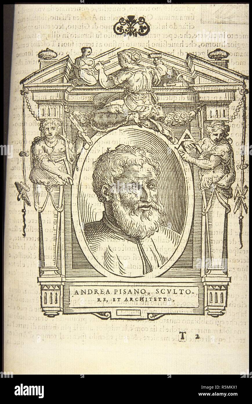 Andrea Pisano. From: Giorgio Vasari, The Lives of the Most Excellent ...