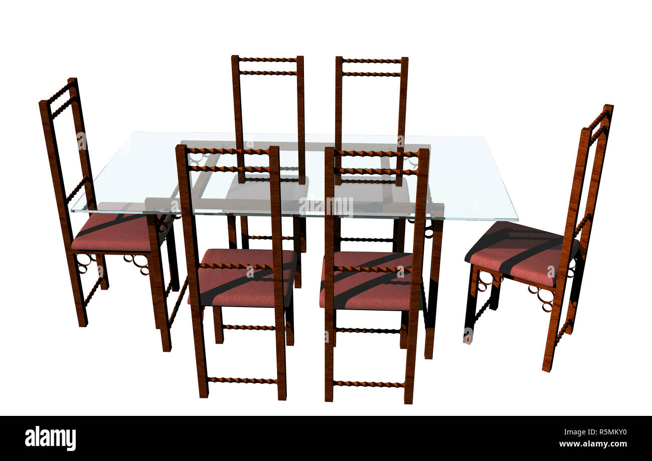 seating group with dining table free Stock Photo - Alamy