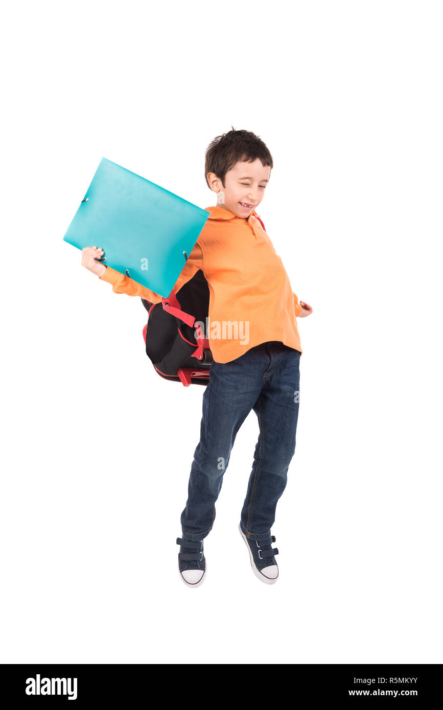 School delighted student Cut Out Stock Images & Pictures - Alamy