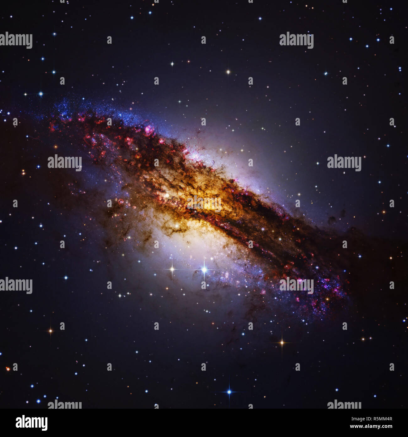 Centaurus A is a galaxy in the constellation of Centaurus Stock Photo ...