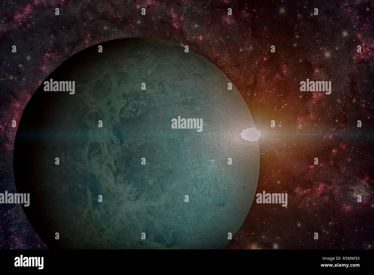 Solar System - Uranus. Elements of this image furnished by NASA Stock ...