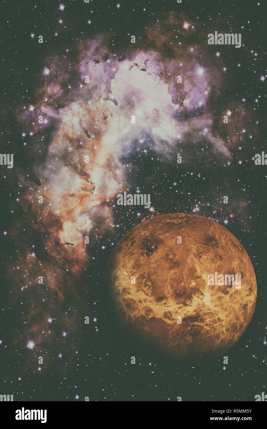 Solar System - Venus. Elements of this image furnished by NASA Stock ...