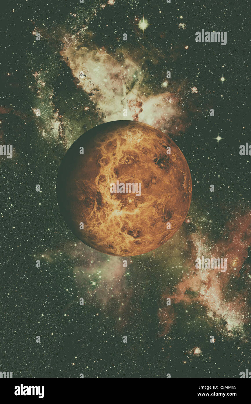 Planet Venus. Elements of this image furnished by NASA Stock Photo - Alamy