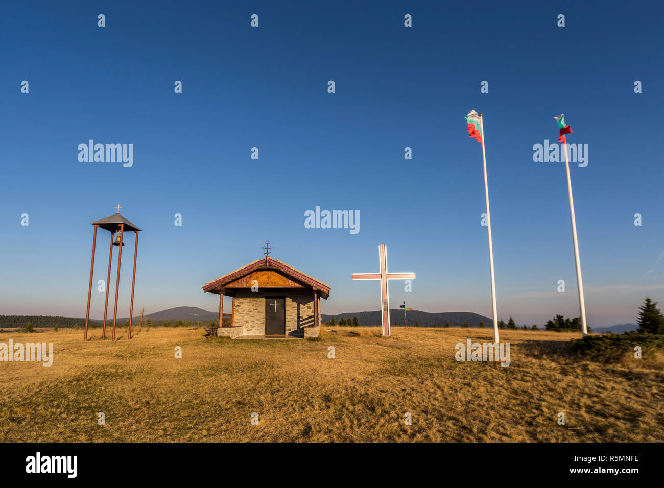 The chapel Saint Transfiguration of Jesus located ot the top of the ...