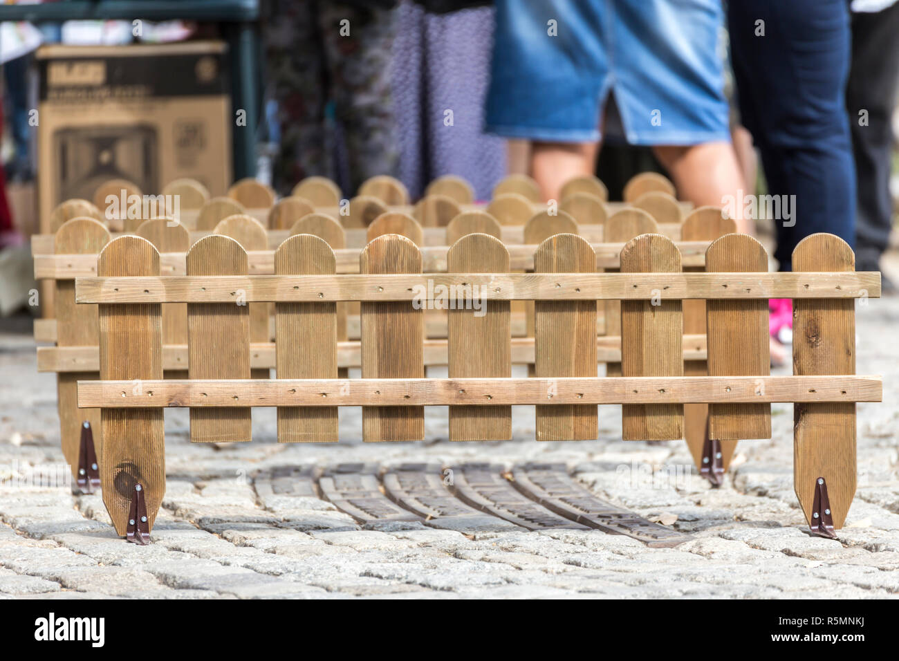 Small low wood fence hi-res stock photography and images - Alamy
