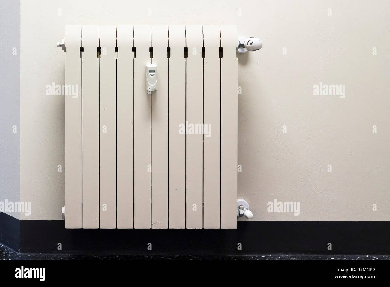 Measurer of thermal energy for radiator Stock Photo - Alamy