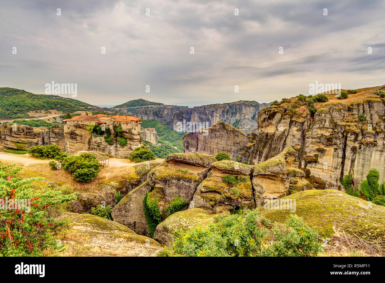 Meteora rock formations stone pillars hi-res stock photography and ...