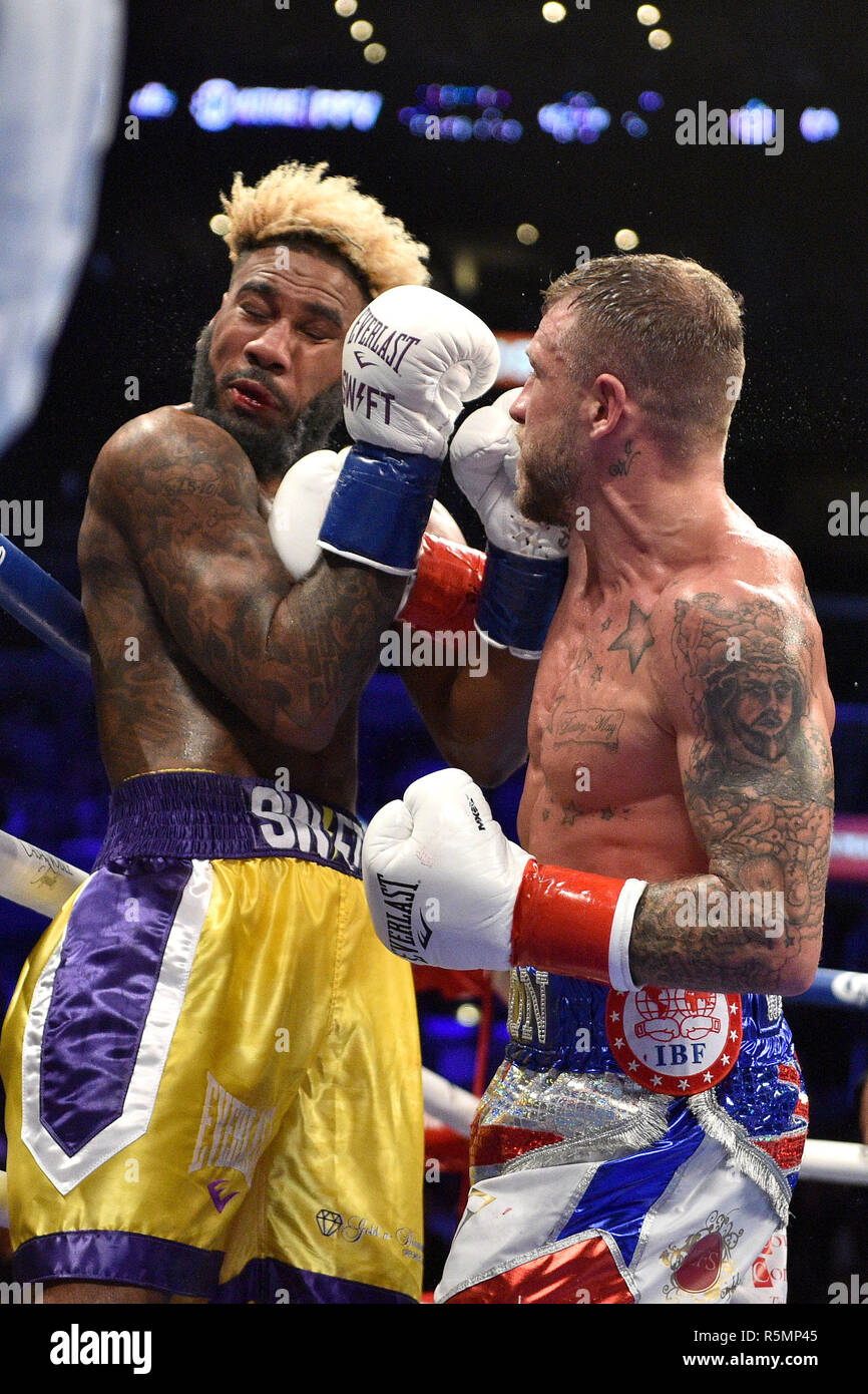 Jarrett Hurd defeats Jason Welborn during the WBA, IBF, IBO Super ...